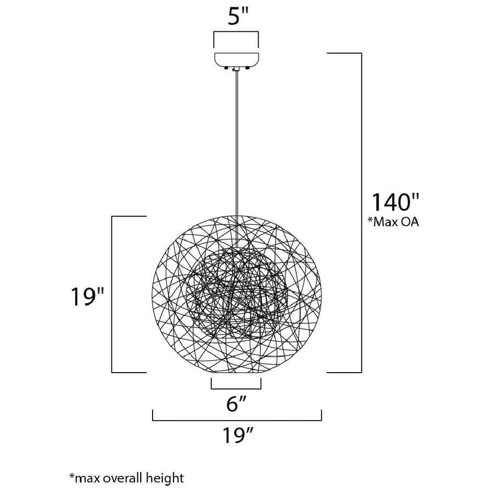 Bali 1 Light Small Chandelier by Maxim - 14405 - MaximLight
